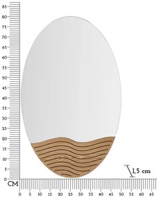 Nástěnné zrcadlo 50x80 cm Lines – Mauro Ferretti
