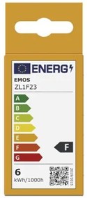 Emos lighting LED žárovka Basic Mini Globe / E14 / 5,5 W (40 W) / 470 lm / teplá bílá 1525741451