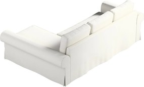 Potah na pohovku IKEA Backabro rozkládací se šezlongem barva šedá látka pletený vzor