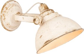 Nástěnná bílá retro lampa - 21*30*19 cm E14/25W