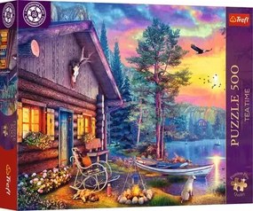 TREFL Puzzle Premium Plus Tea Time: Přístav za soumraku / 500 dílků /
