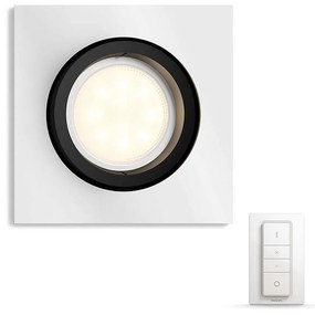 Hue White Ambiance Stropní podhledové svítidlo Philips Milliskin 50421/48/P7 GU10 stříbrné