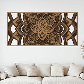 dřevo života 4 vrstvá mandala ODVAHY Zvolte rozměr (cm): 60x29, Zvolte barevný dekor: buk-wenge-orech