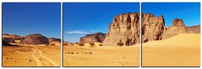 Obraz na plátně - Silnice v poušti - panoráma 5129C (120x40 cm)