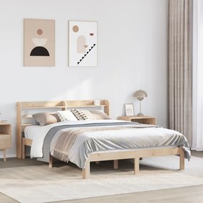 Rám postele s čelem 150 x 200 cm masivní borovice 3306790