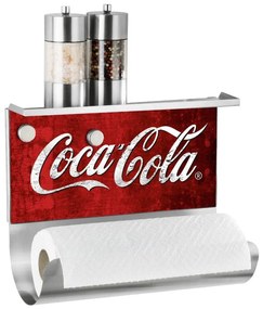 Magnetický držák na utěrku s poličkou Wenko Coca-Cola Classic