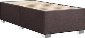 Rám postele bez matrace tmavě hnědý 90 x 200 cm textil 3284446