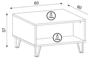 Konferenční stolek SULA dub artisan