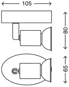 Briloner 2767-016 - LED Nástěnné bodové svítidlo 1xGU10/3W/230V bílá