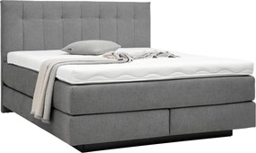 XXXLutz POSTEL BOXSPRING, 180/200 cm, šedá Beldomo - Sleep - Manželské postele - 002873002402