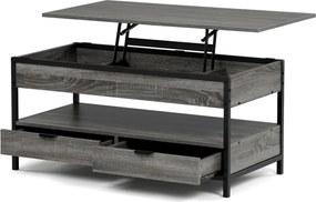 Konferenční stolek CT-I1201 GREY, mdf, šedý dub (100 x 50) cm Šedá