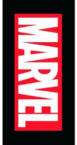 Carbotex Bavlněná froté osuška 70x140 cm - Marvel Logo