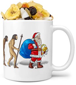 Hrnek Evoluce – Santa (Náplň hrníčku: Tropická směs)