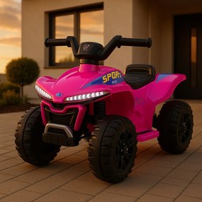 Elektrické autíčko QUAD Kids E-ATV růžové