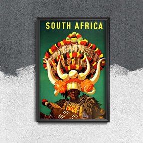 Retro plakát Jižní afrika plakát