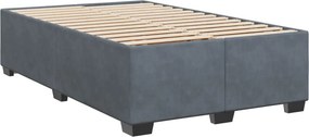 Box spring postel s matrací tmavě šedá 120 x 200 cm samet 3288577