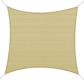 Outsunny Čtvercový Plachtový Stín pro Venkovní Použití z Prodyšného HDPE, UV Ochrana 95%, 360x360 cm | Aosom