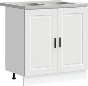 Skříňka pod dřez Porto 2 ks Bílá 80 x 46 x 81,5 cm 3315021