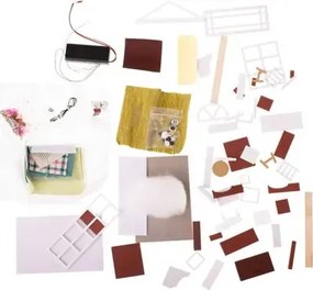 KIK obývací pokoj s LED osvětlením DIY model / od 8 let
