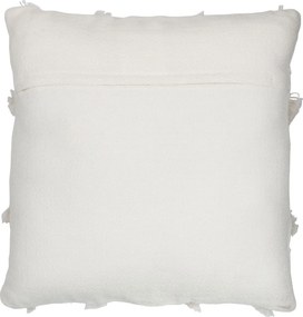 Krémový polštář s třásněmi Fransen white off - 40*14*40cm