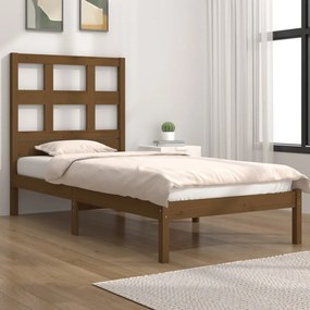 vidaXL Rám postele masivní borovice 100 x 200 cm [3104471] Barva: Bílá