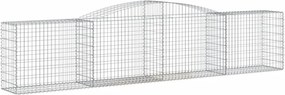 Klenuté gabionové koše 8 ks 400x50x80/100 cm pozinkované železo 3146989