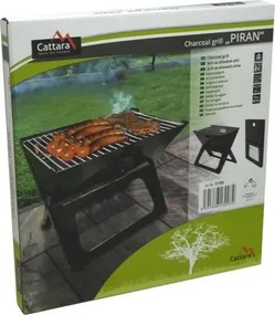 Cattara Gril na dřevěné uhlí PIRAN skládací / 43 x 28 cm