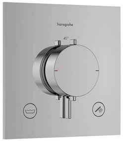 Hansgrohe Ecostat Comfort E - Termostatická baterie pod omítku, pro 2 spotřebiče, chrom 33716000