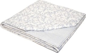 SCANquilt přikrývka CLIMA COOL - chladivá lehká - hřejivost Sq 1, kytička+proužek 140 x 200 cm
