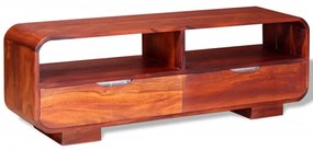 243954 vidaXL TV stolek z masivního sheeshamového dřeva 116x30x40 cm