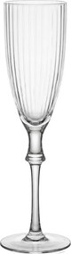 Sklenička na šampaňské s žebrováním - Ø 5*24 cm / 150 ml