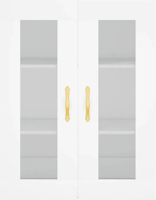 Skříň highboard bílá 69,5 x 34 x 180 cm kompozitní dřevo 3198321