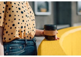 Černo-hnědý cestovní hrnek 227 ml Brew Cork Black S – KeepCup
