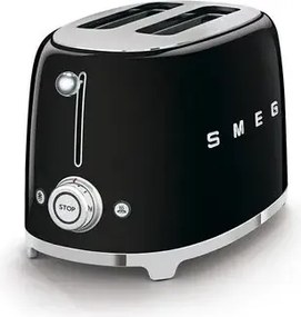 SMEG 50's Retro Style černá / Topinkovač / 950 W / 2 sloty / 2 topinky