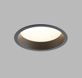 Stmívatelné zápustné LED svítidlo ZETA - černá, 4000 K, 15 W, 1620 lm, 136 mm, 120 mm, 56,5 mm, DALI