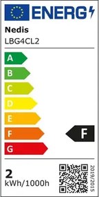 Nedis LED Žárovka G4 / 2.0 W / 200 lm / 3000 K / Teplá bílá / Počet žá