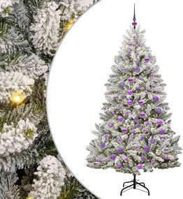 Umělý vánoční stromeček 180 cm 300 LED Teplá bílá PVC a ocel 3395754