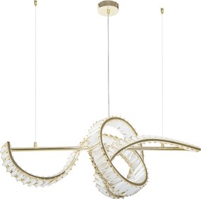 Toolight Toolight, LED závěsné stropní svítidlo 80cm, SWE082-CP, zlatá, OSW-30211