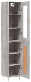 Skříň highboard šedá sonoma 34,5 x 34 x 180 cm kompozitní dřevo - Default Title