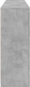 Příborník s LED osvětlením betonově šedý 162 x 37 x 100 cm 3209145