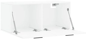 Nástěnná skříňka bílá s vysokým leskem 80x36,5x35 cm kompozit