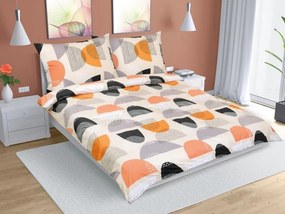 Bellatex Bavlněné povlečení na dvoudeku Oranžová 200x200 cm, 2ks 70x90 cm