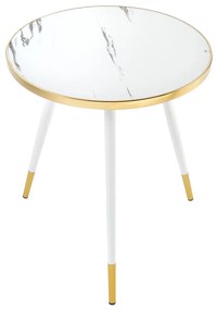 Designový konferenční stolek Laney 45 cm bílý