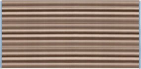 Hnědá/krémová froté bavlněná osuška 70x140 cm Gobo – noo.ma