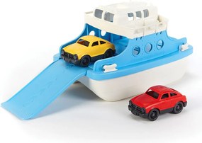Green Toys Trajekt modro-bílý s autíčky