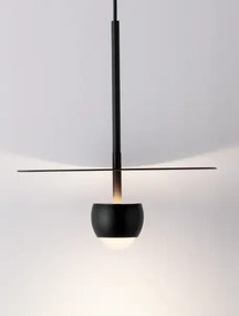 LED černé designové svítidlo Edem