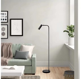 Designová stojanová lampa Pearlie 120 cm černá