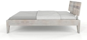 Dubová postel Bari - bělený olej  , Dub sonoma, 140x200 cm