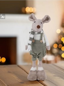 Sinsay - Vánoční stojící dekorace ve tvaru myši - šedá