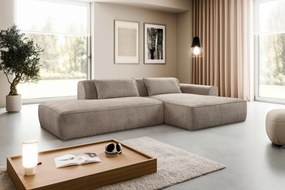 XXXLutz ROHOVÁ SEDAČKA, plast, textil, kompozitní dřevo, šedohnědá MID.YOU - Sedací soupravy - 000694009636